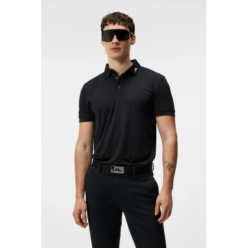 Golf Company - J.Lindeberg Jeff Reg Fit Polo - Black